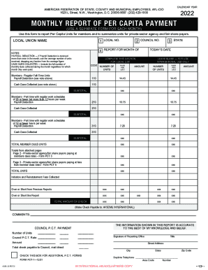 Fillable Online Per Capita Tax Reporting Forms Fax Email Print - pdfFiller