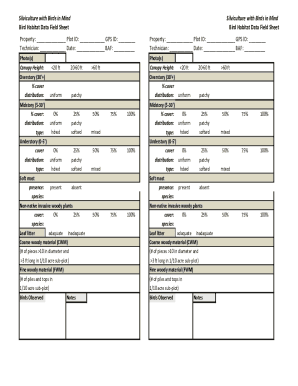 Fillable Online vt audubon Silviculture with Birds in Mind Bird Habitat ...