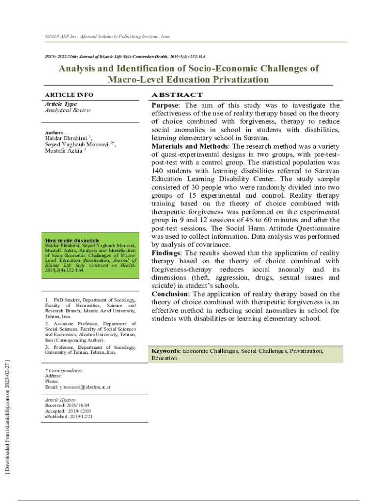 Fillable Online Designing an Effective Model of Privatization in the Health ... Fax Email Print ...