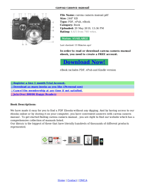 Fillable Online Carena Flashes instruction manual, user manual ...