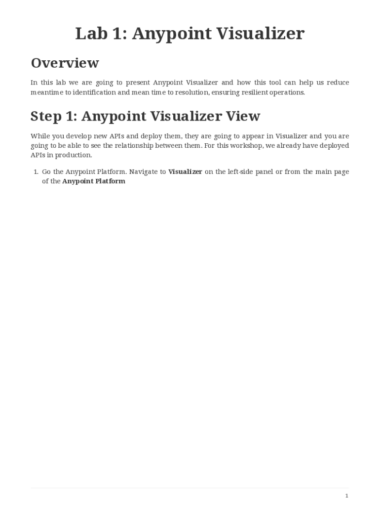 Fillable Online Application Network Visualization Through Anypoint ... Fax Email Print - pdfFiller