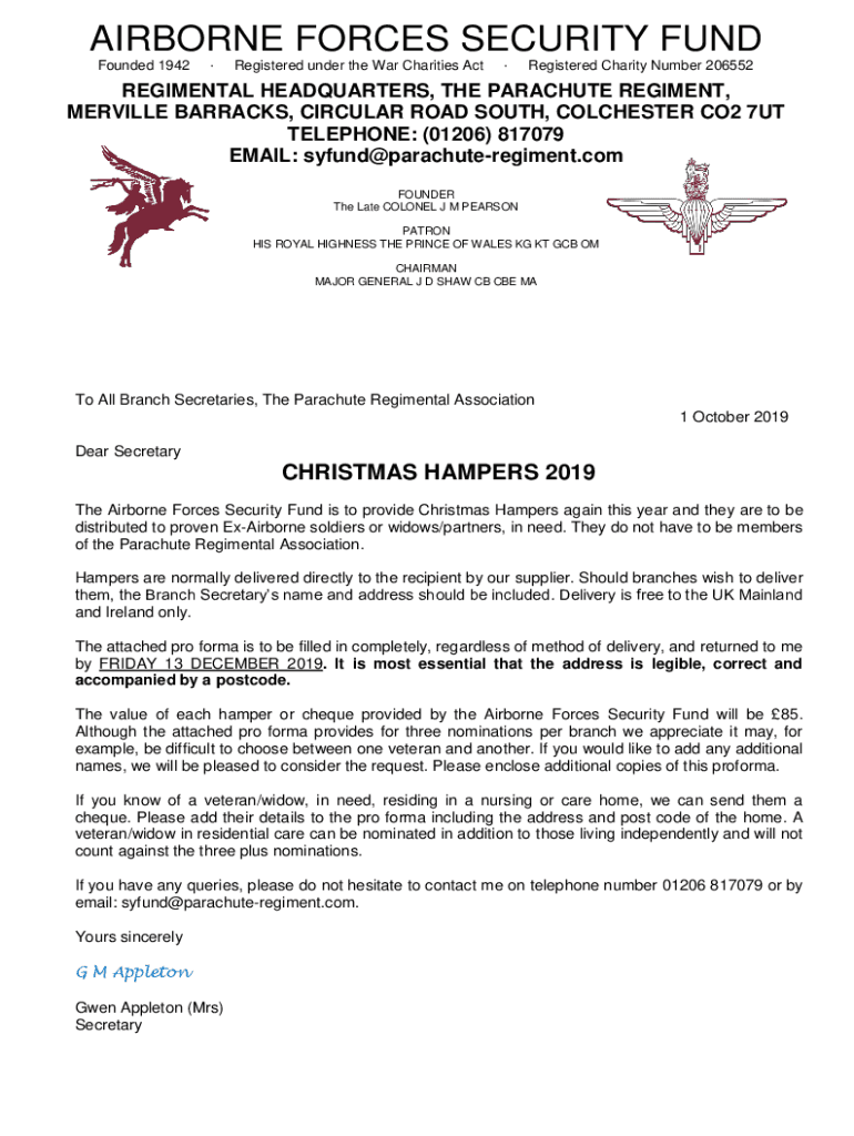 Fillable Online Parachute RegimentThe British Army Fax Email Print ...