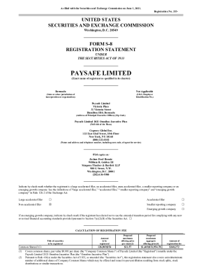 Fillable Online Form S-8 Registration Statement Under the Securities ...
