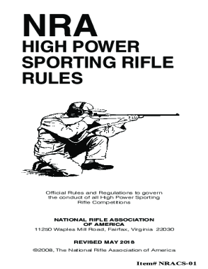 Fillable Online high power sporting rifle rules - Competitive Shooting ...