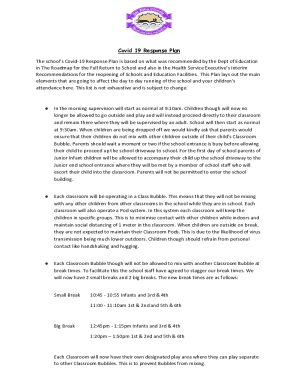 Fillable Online Return to School Roadmap: Development and ...