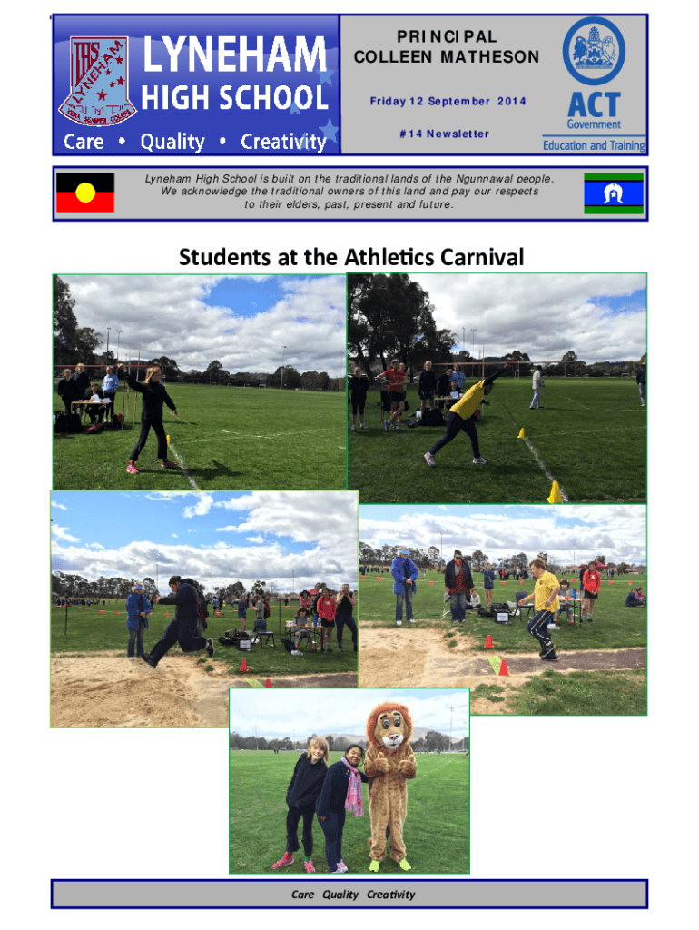 Fillable Online PRINCIPAL COLLEEN MATHESON - PDF Free Download Fax ...