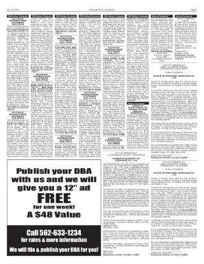 Fillable Online Fictitious Business Name Statement (FBN) - Mono County ...