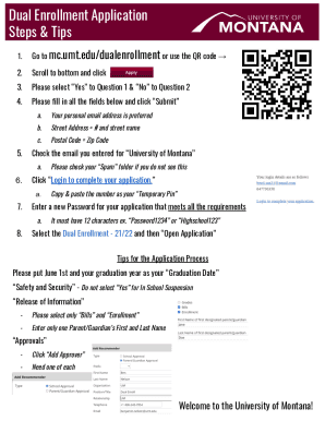 Fillable Online Dual Enrollment Application Step-by-Step Guide Fax ...