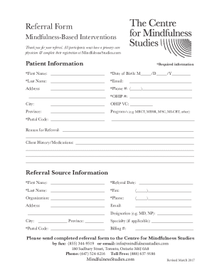 Fillable Online BVI NHI referral form Fax Email Print - pdfFiller
