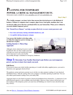 Fillable Online 3 Simple Steps to Take When Planning for Temporary ...