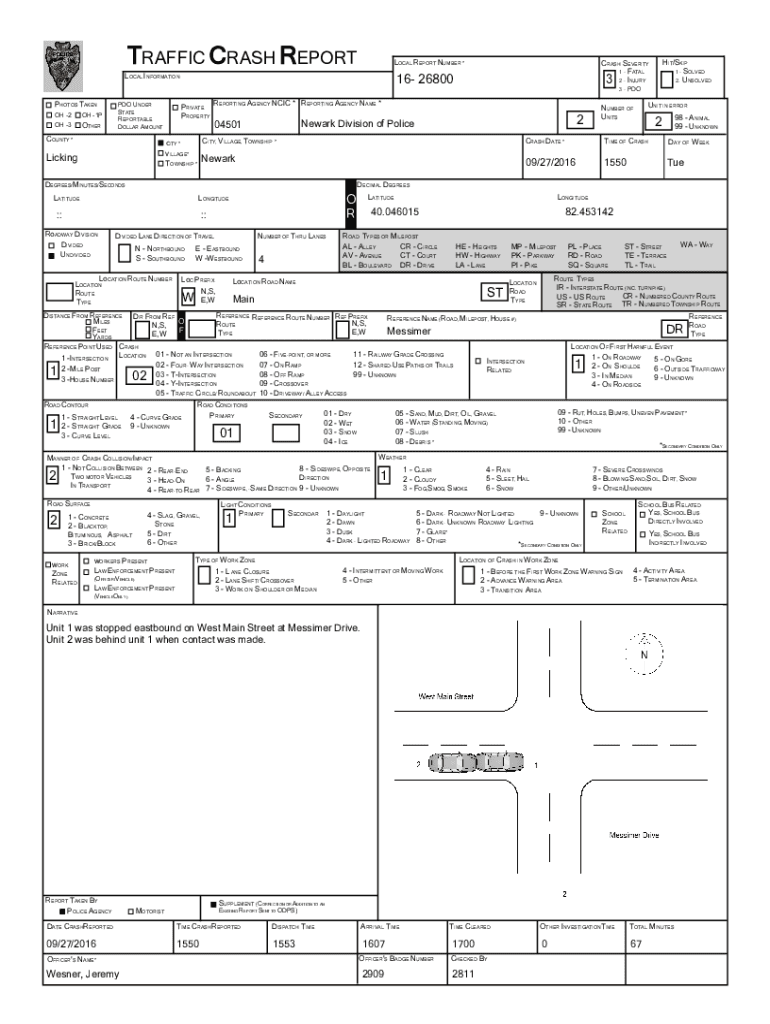 Fillable Online Georgia Uniform Motor Vehicle Accident Report ...