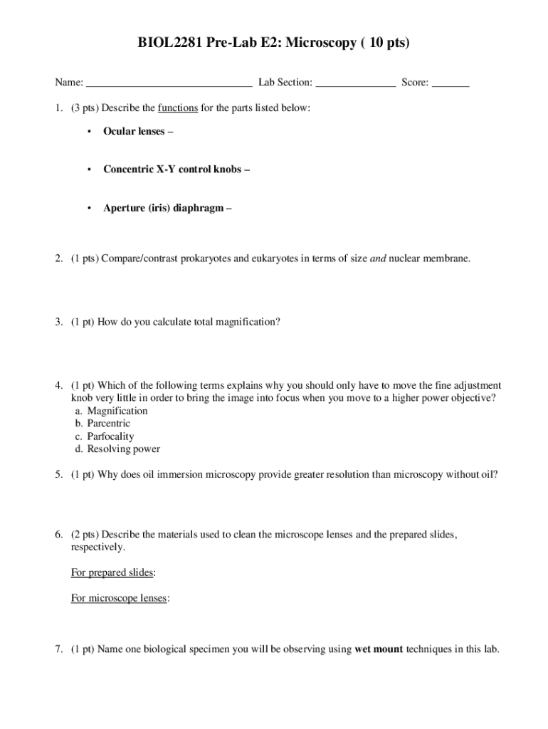 Fillable Online Compound and Stereo- microscopes - Microscopes 4 ...