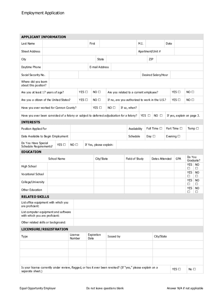 Fillable Online Job Application Form - Dental Examiners Fax Email Print ...