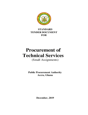 Fillable Online STD for Procurement of Smaller Works-English - PPRA Fax ...