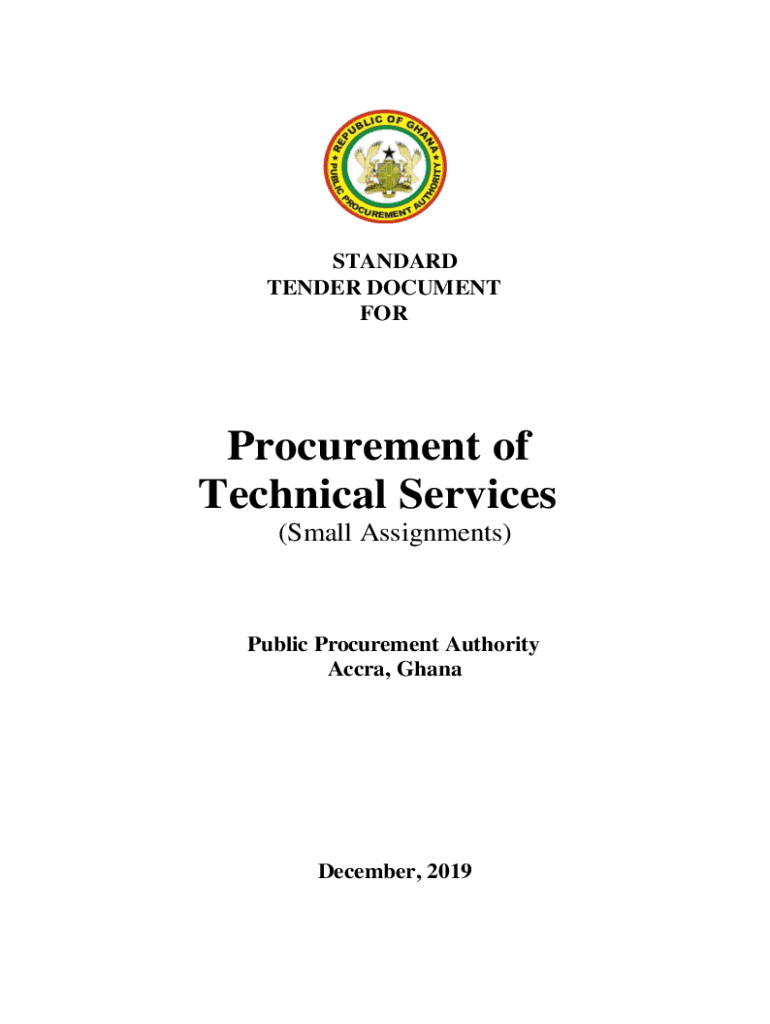 Fillable Online STD for Procurement of Smaller Works-English - PPRA Fax ...