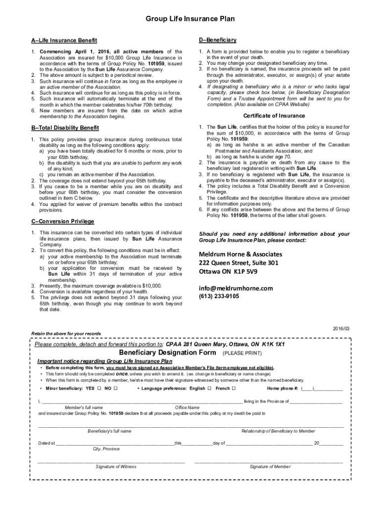 Fillable Online 5 CFR Part 870 -- Federal Employees' Group Life ...