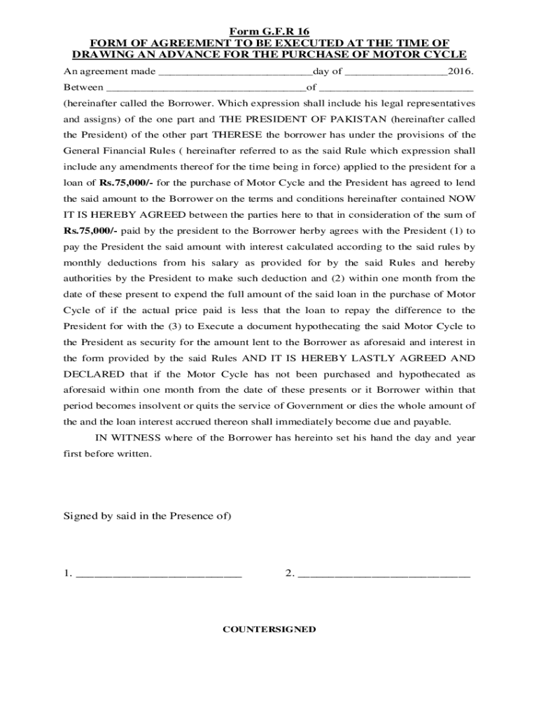 Fillable Online form-of-agreement-to-be-executed-before-drawing-an ...