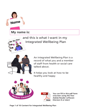 Fillable Online Easy Read Person Centred Planning Form Fax Email Print - pdfFiller