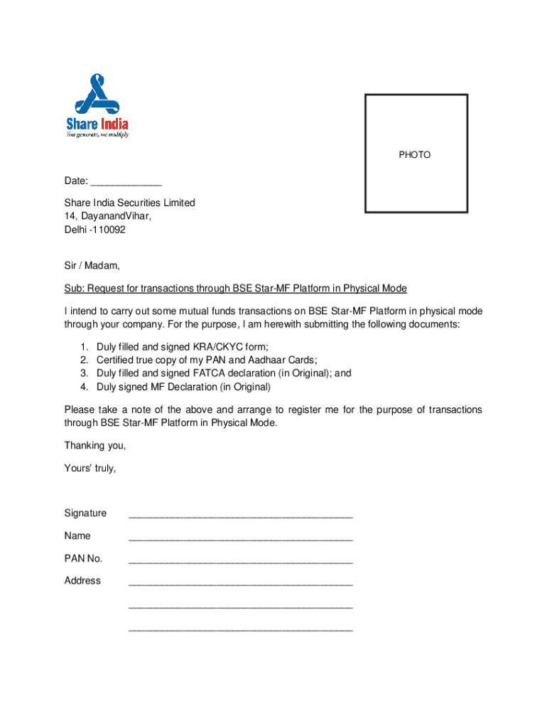 Fillable Online BSE's StAR MF platform sees record 3 mn single-day ... Fax Email Print - pdfFiller