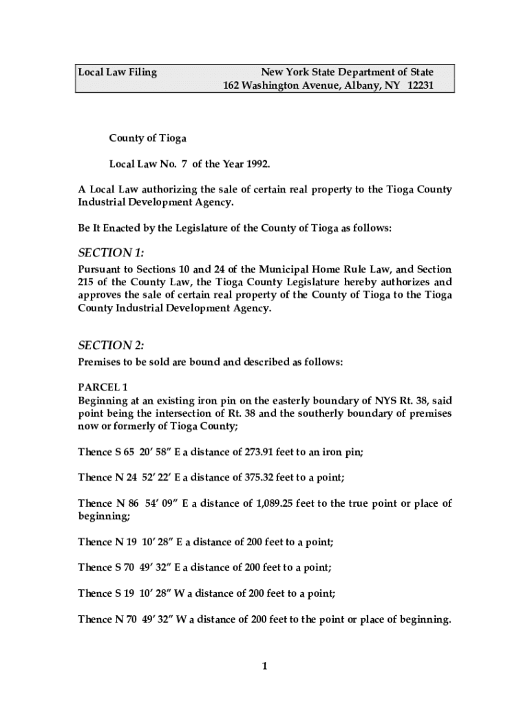 Fillable Online Local Law Filing - eCode360 Fax Email Print - pdfFiller