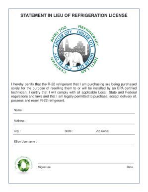 Fillable Online In Lieu of Form.ai Fax Email Print - pdfFiller