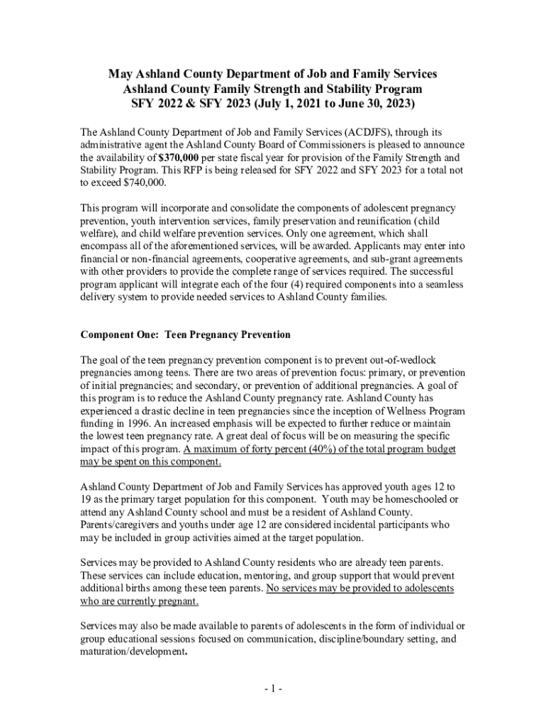 Fillable Online Ashland County PRC Plan and FormsOhio Works First Fax ...