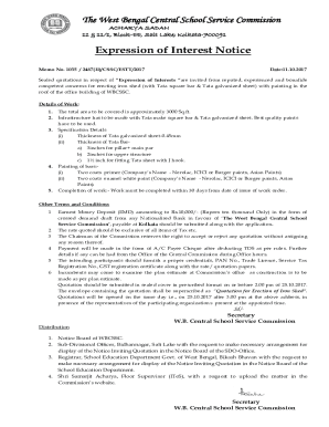 Fillable Online The West Bengal Central School Service Commission: Home ...