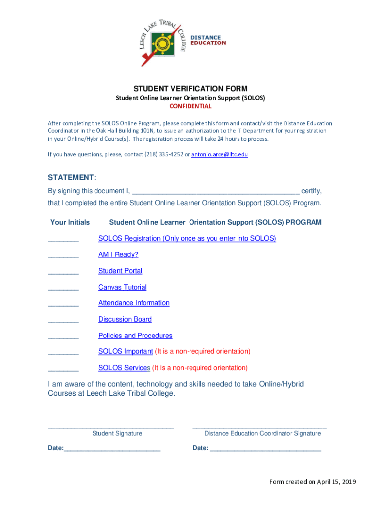 Fillable Online UNF: SOLO: Student Online Learning Orientation Fax ...