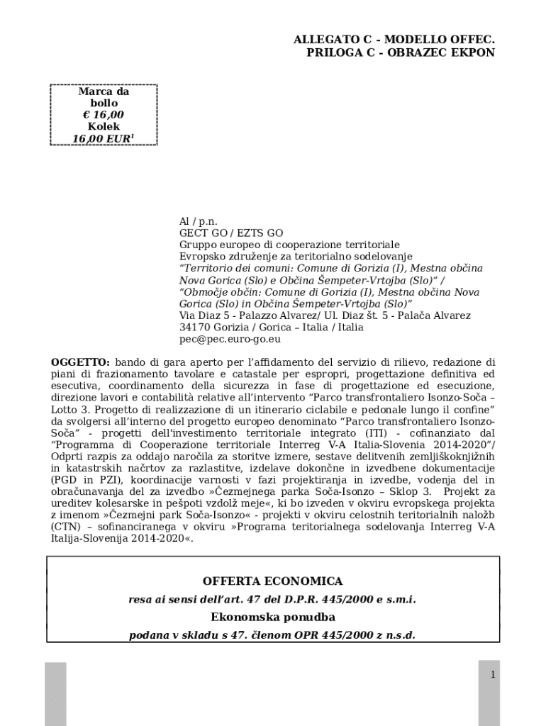 GECT GO / EZTS GO Doc Template | pdfFiller