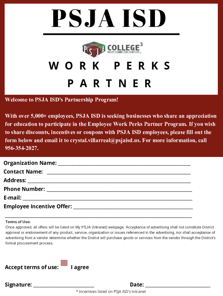 Fillable Online PSJA ISD unveils new Vision, Mission to guide plans for ...