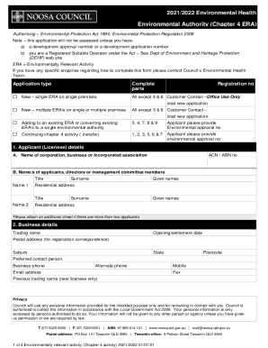 Fillable Online Variation application for an EA for a Prescribed ERA ...