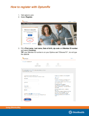 Fillable Online How to register with OptumRx - Ohio Health Fax Email ...