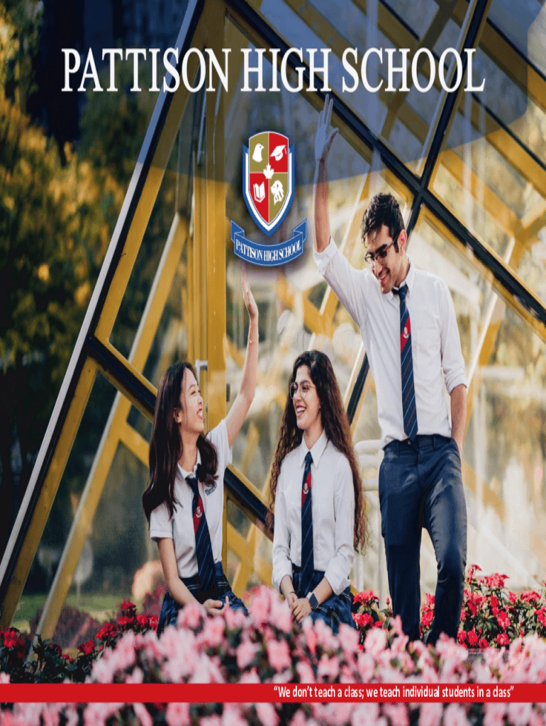 Fillable Online we teach individual students in a class - Pattison High ...