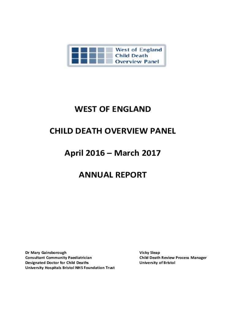Fillable Online Second Annual Report - The National Child Mortality ...