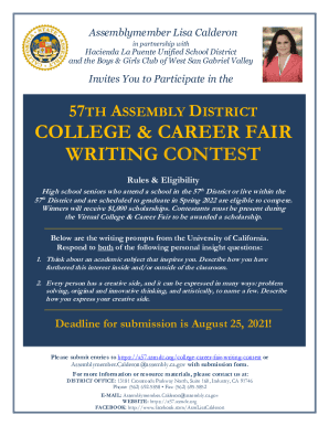 Fillable Online Lisa Calderon for State Assembly Fax Email Print ...