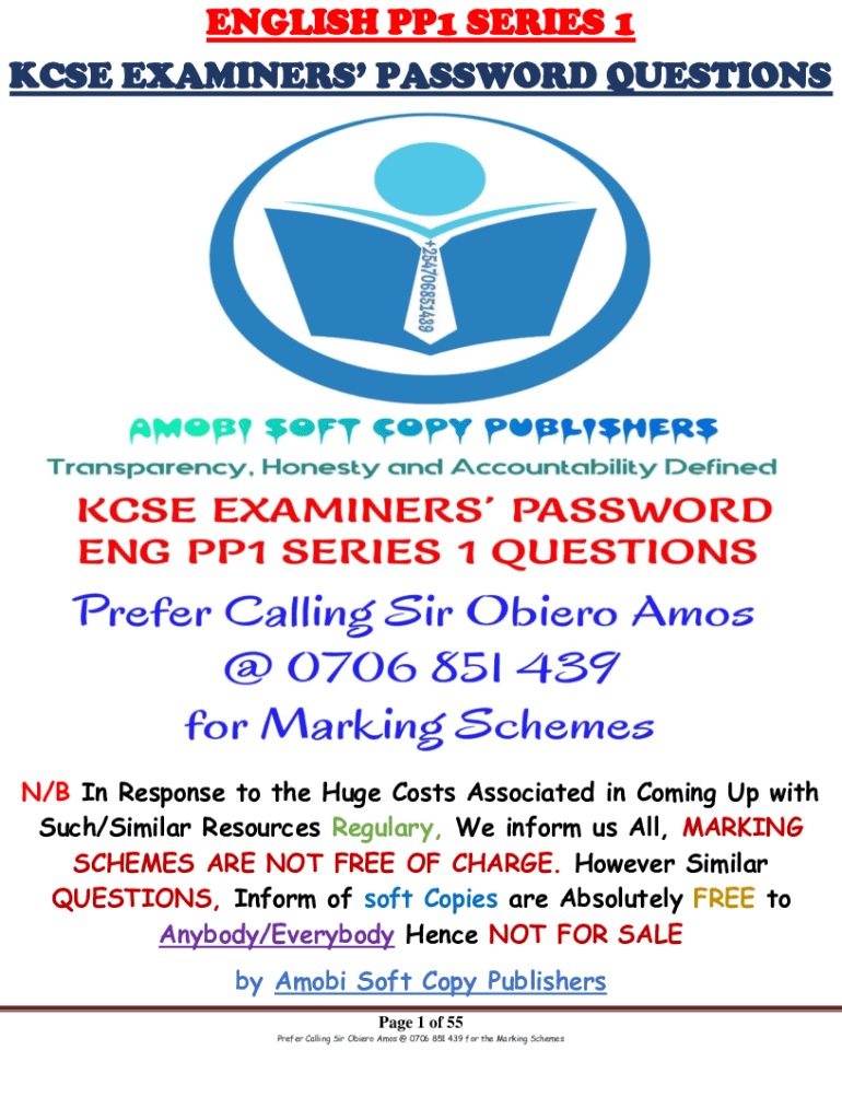 Fillable Online Nation - KCSE examiners boycott marking at Upper Hill ...