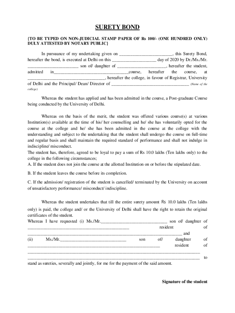 Fillable Online maids ac to be typed on a non-judicial stamp paper of ...