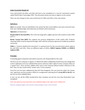 Fillable Online How to log onto TRACES NT - Advice for freight ...