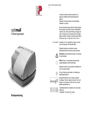 Fillable Online optimail 30 NOR / Betriebsanleitung - Solve CMS Fax ...