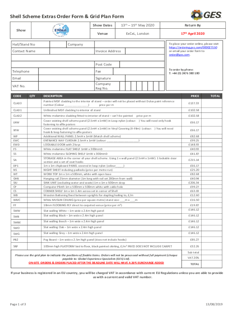 Fillable Online ExCeL, London Fax Email Print - pdfFiller