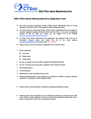 Fillable Online 2021-June IEEE CTSoc Senior Membership Drive ...