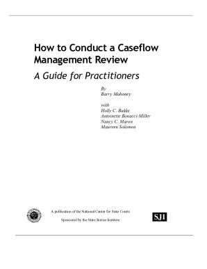 Fillable Online How to Conduct a Caseflow Management Review Fax Email ...