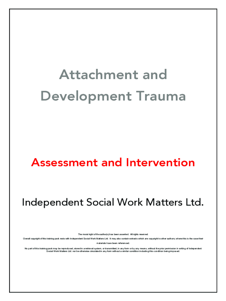 Fillable Online WSCC Attachment and Developmental Trauma- Assessment ...
