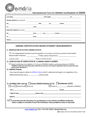 Fillable Online CIT Declaration Form - EMDR International Association ...