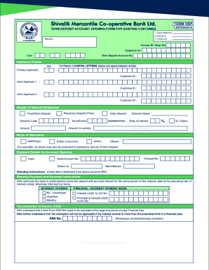 Fillable Online 2. Creation of Retail Term Deposit Account - Oracle ...