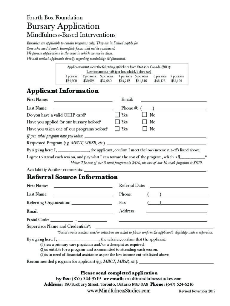 Fillable Online How to Write a Bursary Application Letter Fax Email ...