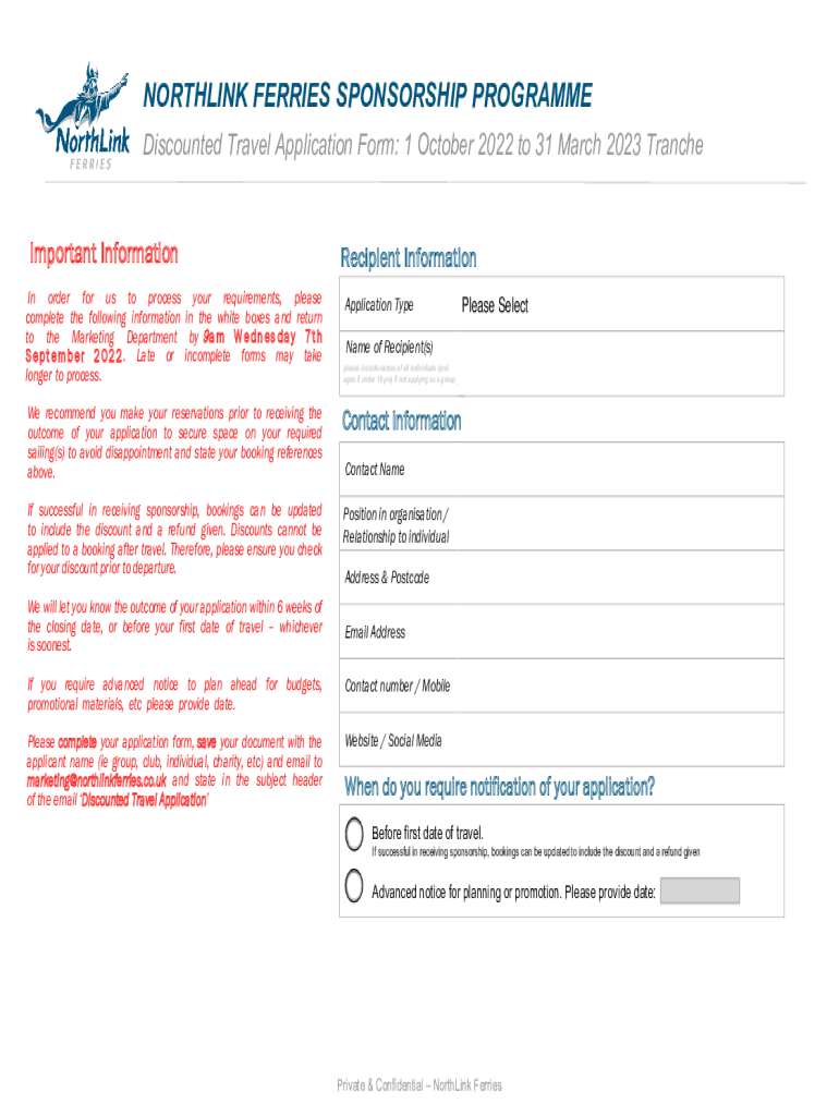 Fillable Online Travel Voucher Application Form 1 October 2022 to 31 ... Fax Email Print - pdfFiller