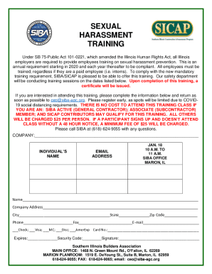 Fillable Online Sexual Harassment Training Requirements by State Fax Email Print - pdfFiller