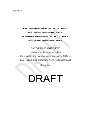 Fillable Online CCTV Partnership Agreement draft - Appendix A.pdf Fax ...