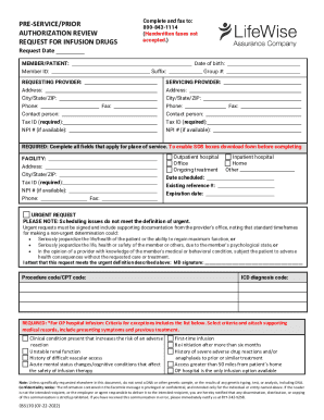 Fillable Online Student Insurance Pre-Service Review Site of Service. Prior Authorization Form ...
